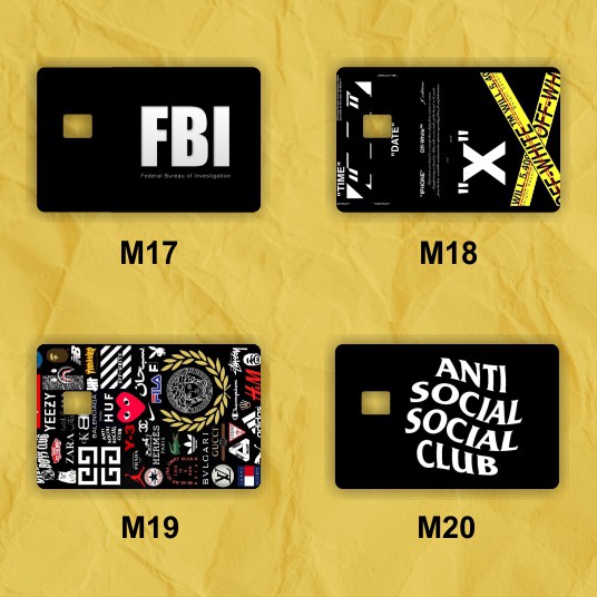 Jual Sticker Skin Card Series - Vinyl ATM Debit Credit Emoney Flazz ...