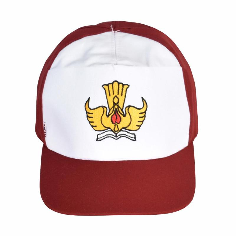 Jual Topi Sekolah SD standar seragam bordir komputer termurah | Shopee ...