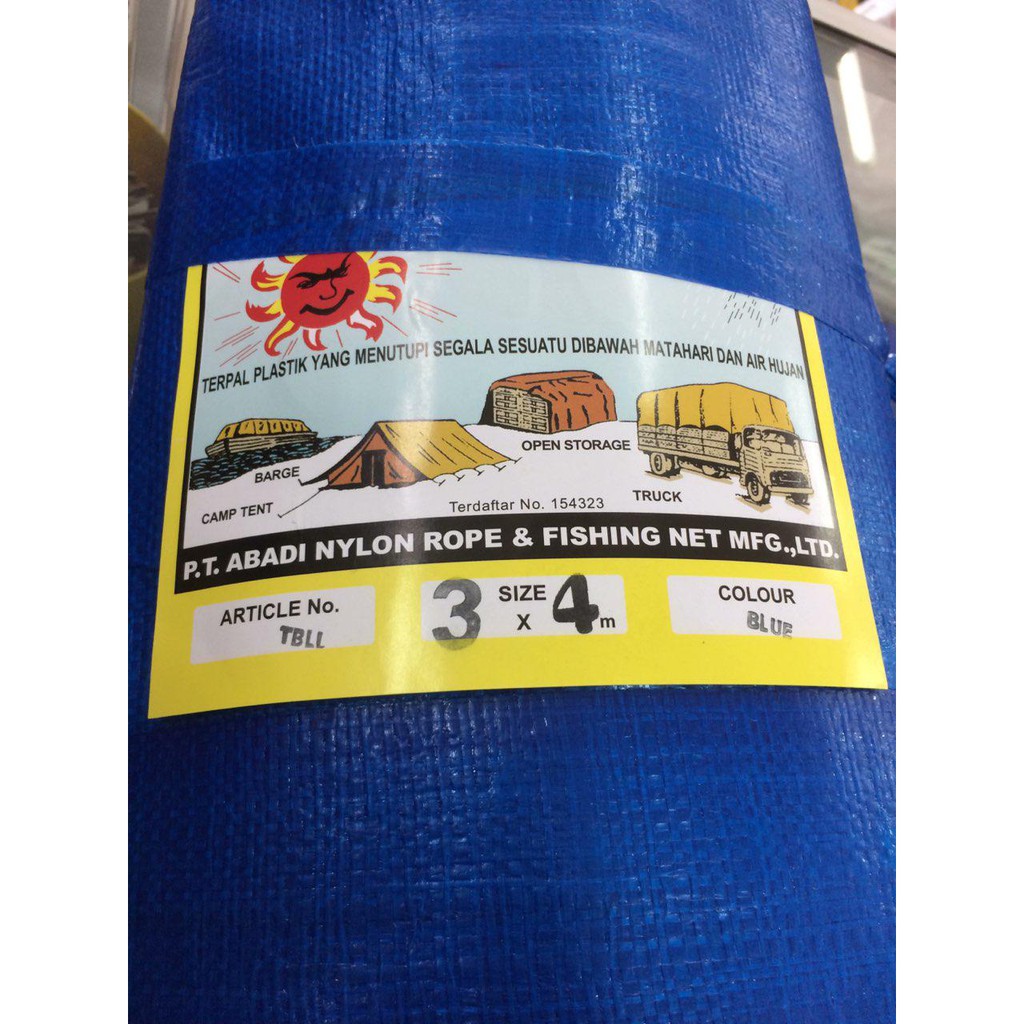Jual Terpal plastik ukuran 3x4 tebal A8 / Terpaulin A8 Terpaulin 3x4 ...