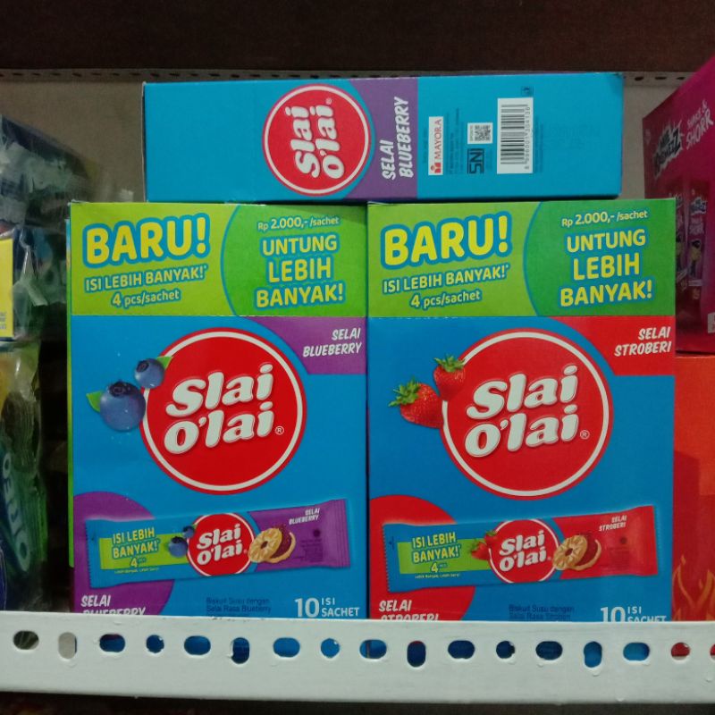 Jual Slai Olai 1 box isi 10 pcs (4 pcs/sachet) | Shopee Indonesia