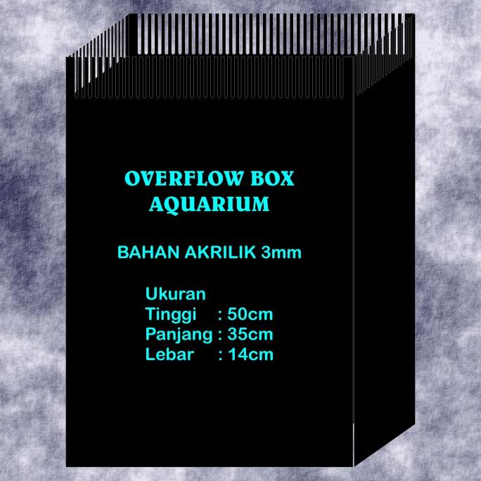 Jual Overflow Box Tower Aquarium Akrilik Ukuran 50x35x14cm | Shopee ...