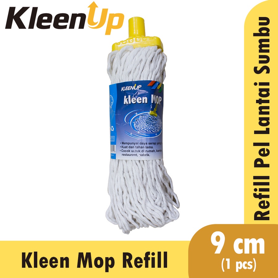 Jual Kleen Up Refill Mop Alat Pel Lantai Pel Bulat Sumbu Pel Refill ...