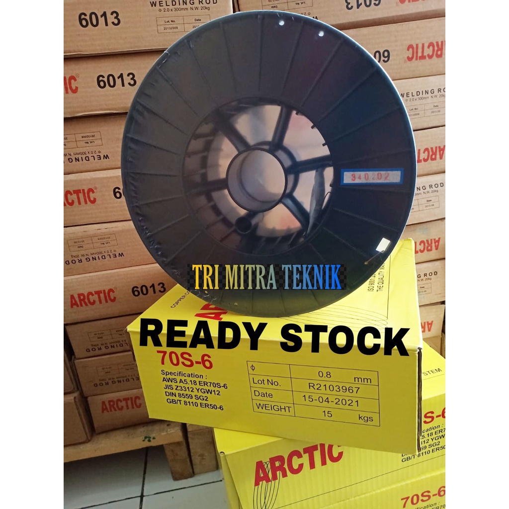 Jual Kawat Las CO ARCTIC 0,8mm Kemasan 15 Kg Kawat Las Co2 Mig Wire 0,8mm Welding Wire Arctic ...