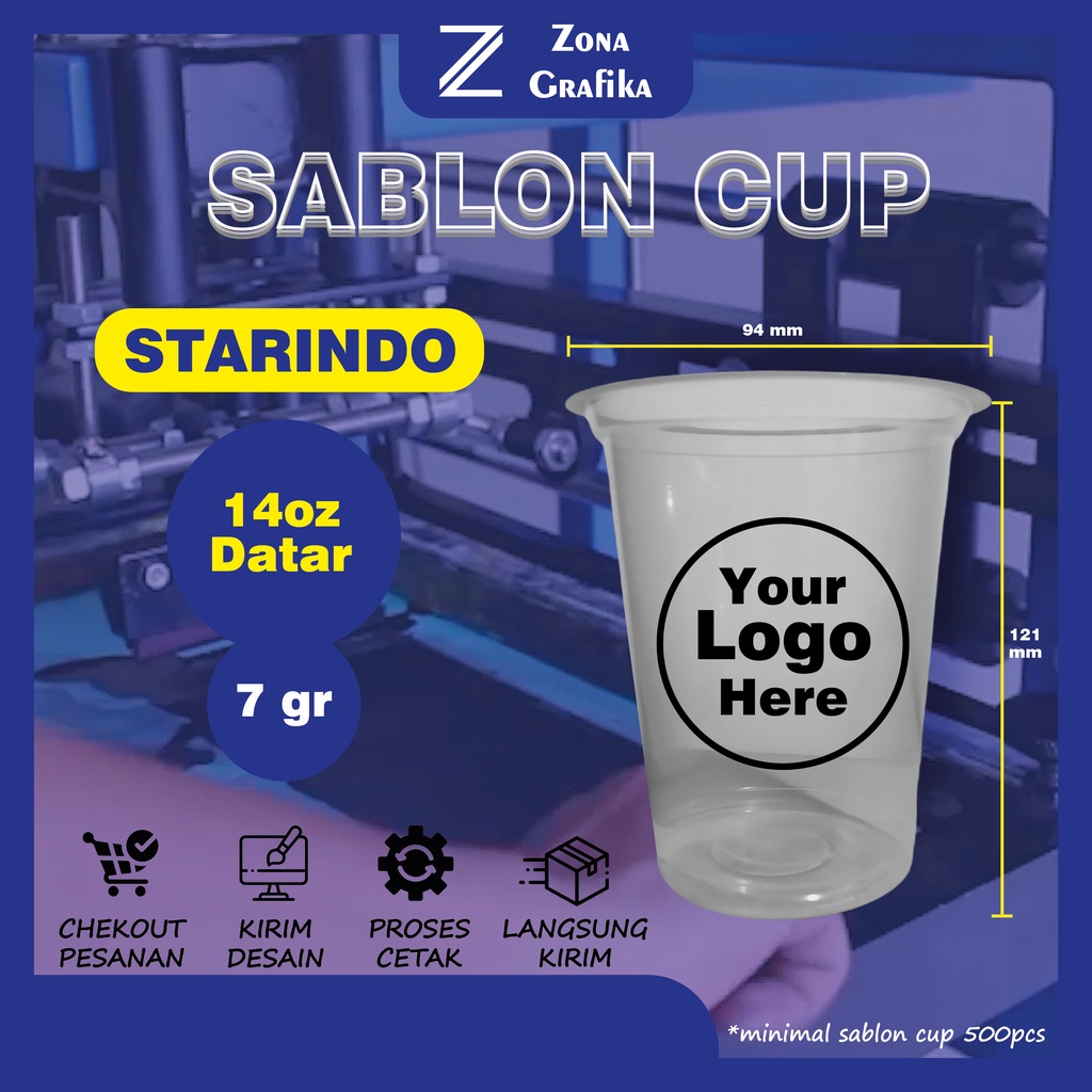 Jual Sablon Cup STARINDO 14 oz | Shopee Indonesia