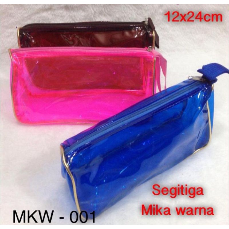 Jual Dompet mika Warna/Pouch Kosmetik Mika Warna/ Tempat Sabun | Shopee ...