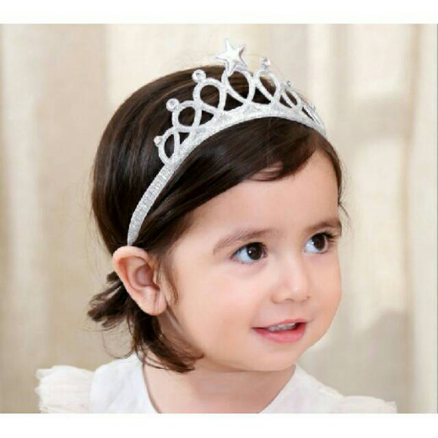 Jual B22 Bandana anak /bando bayi mahkota / headband mahkota anak ...