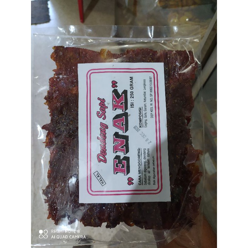 Jual Dendeng Sapi Cap Enak. Oleh oleh khas semarang. | Shopee Indonesia