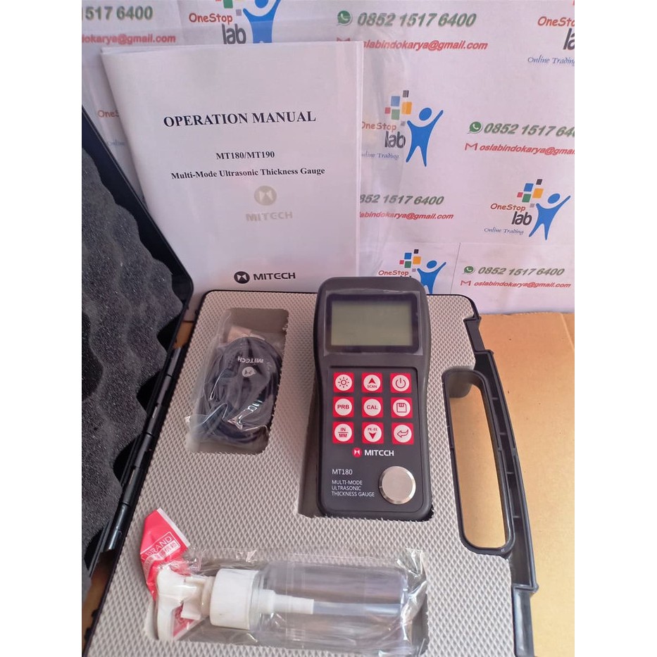 Jual MITECH MT180 Multimode Ultrasonic Thickness Gauge MT-180 ukur ...