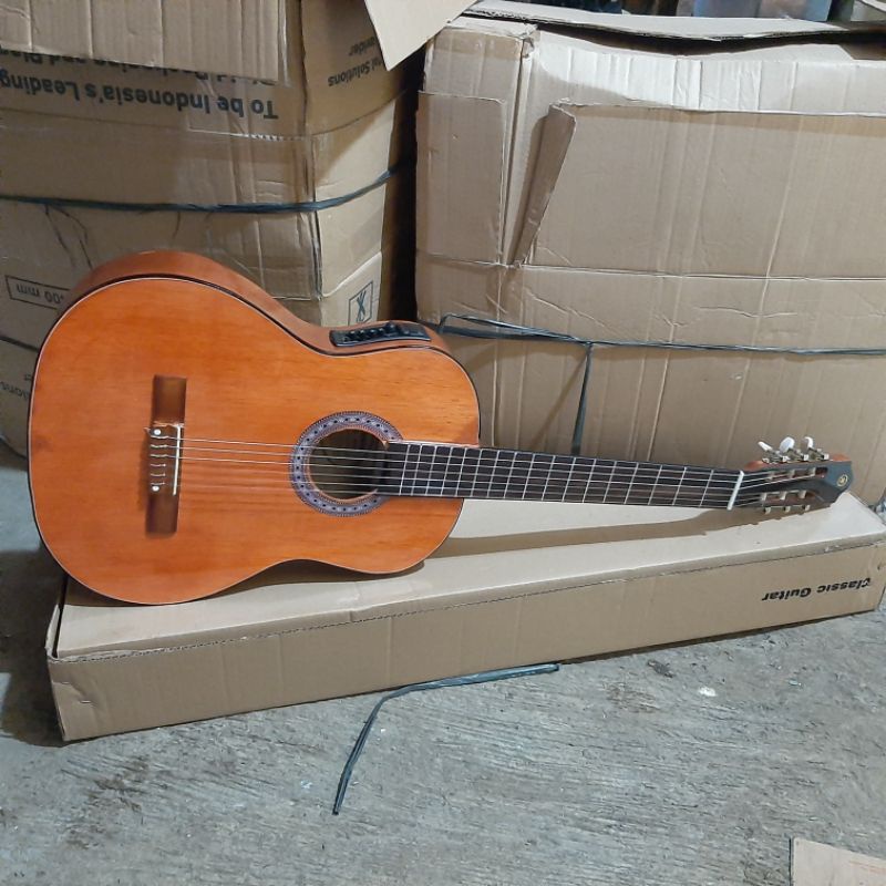 Jual Gitar akustik elektrik nilon pemula | Clasic | Shopee Indonesia
