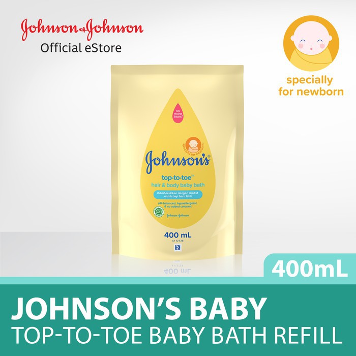 Jual Johnson's Baby Top To Toe Bath Refill 400ml - Johnson Sabun Mandi ...