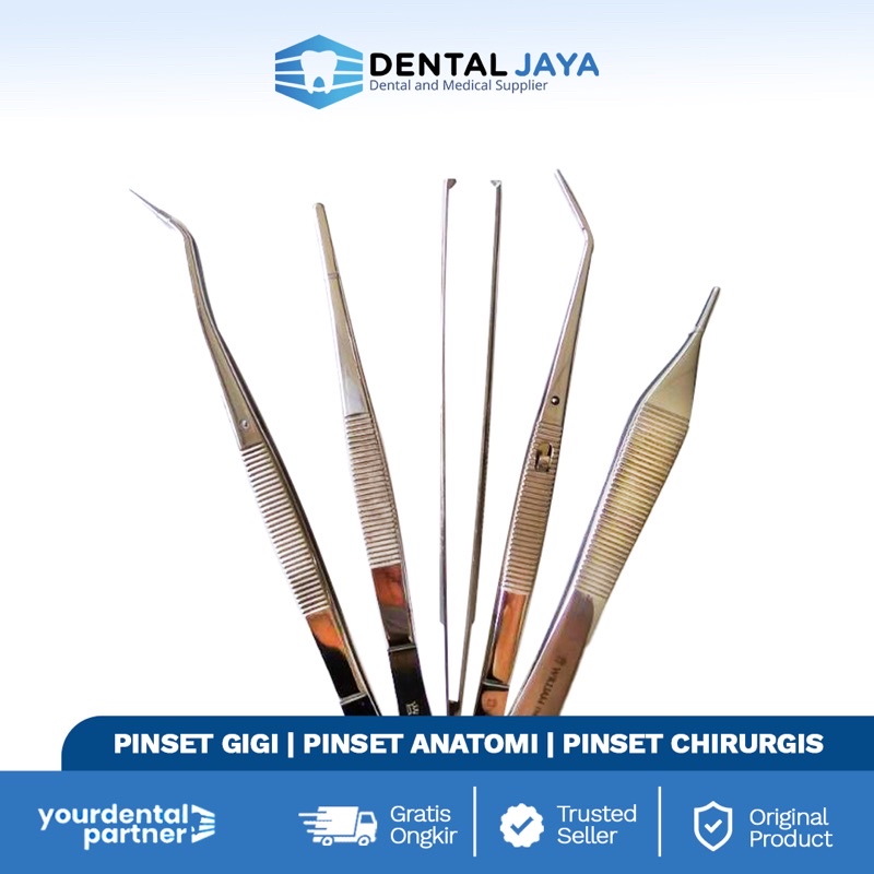 Jual Dental Jaya PINSET GIGI // PINSET ANATOMI // PINSET CHIRURGIS ...