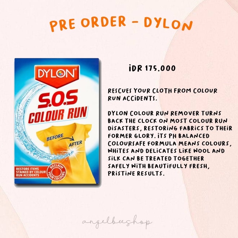 Jual DYLON FABRIC CARE - SOS COLOUR RUN / CATCHER | Shopee Indonesia