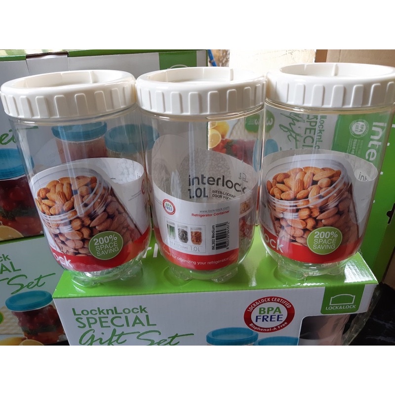 Jual lock n lock interlock LocknLock gift set 3 toples 1,0L | Shopee ...