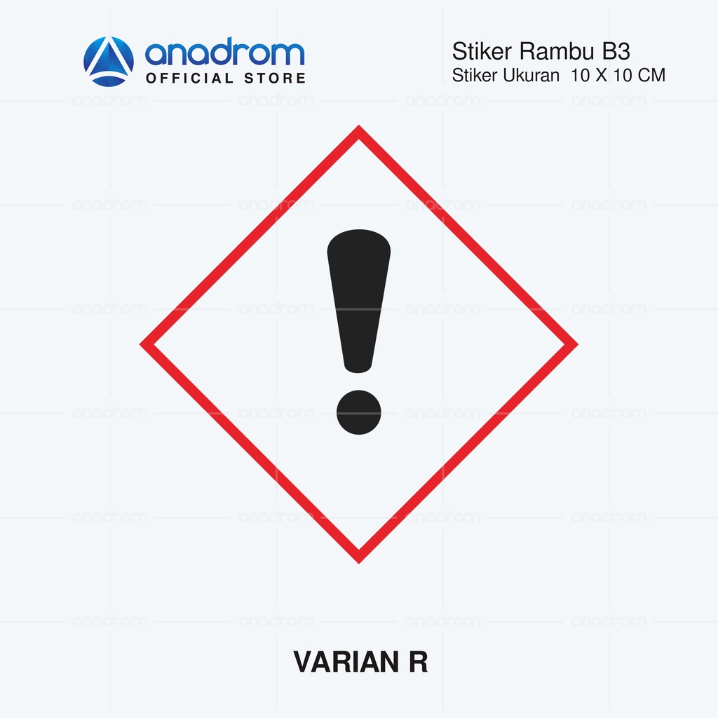 Jual Stiker Limbah B3 | Hazardous Material Sign | 10x10 cm & 25x25 cm ...