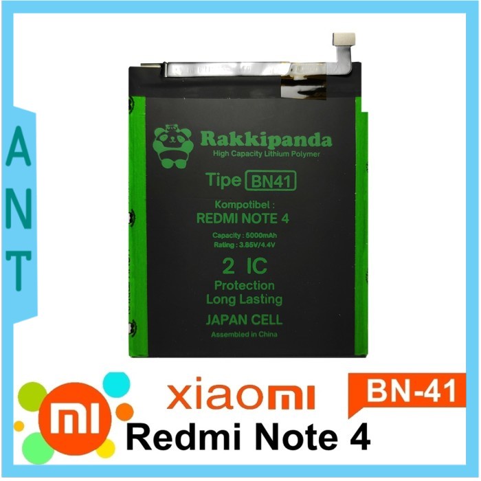 Jual Baterai Battery Rakkipanda Xiaomi Redmi Note 4 BN41 Double IC ...