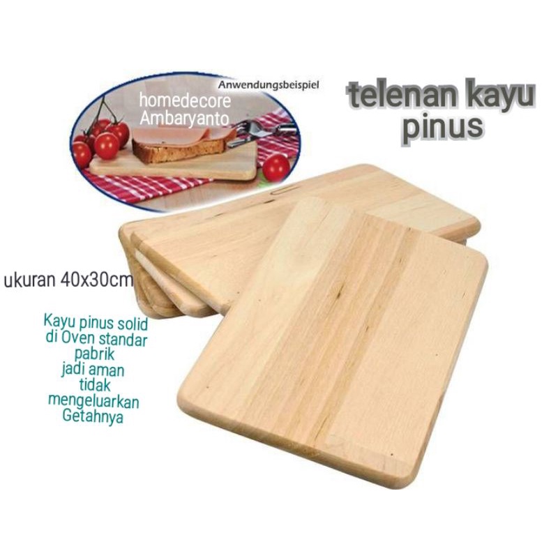 Jual TELENAN KAYU PINUS UKURAN 30X40 KAYU OVEN KERING TIDAK ...