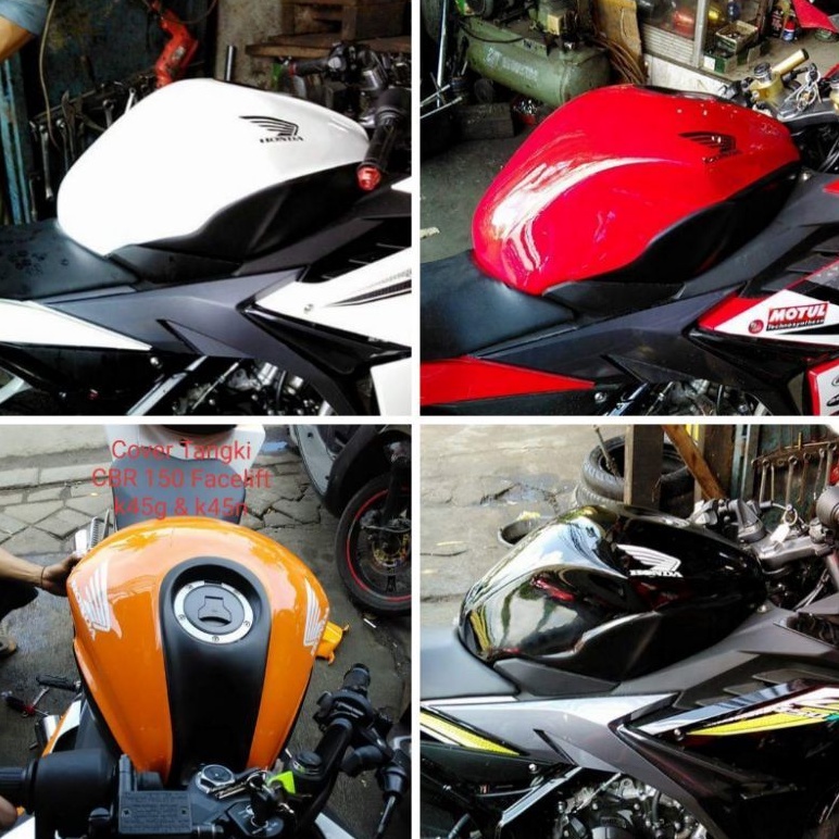 Jual Cover tangki Cbr 150 facelift k45G K45N k46 kondom tangki New Cbr ...