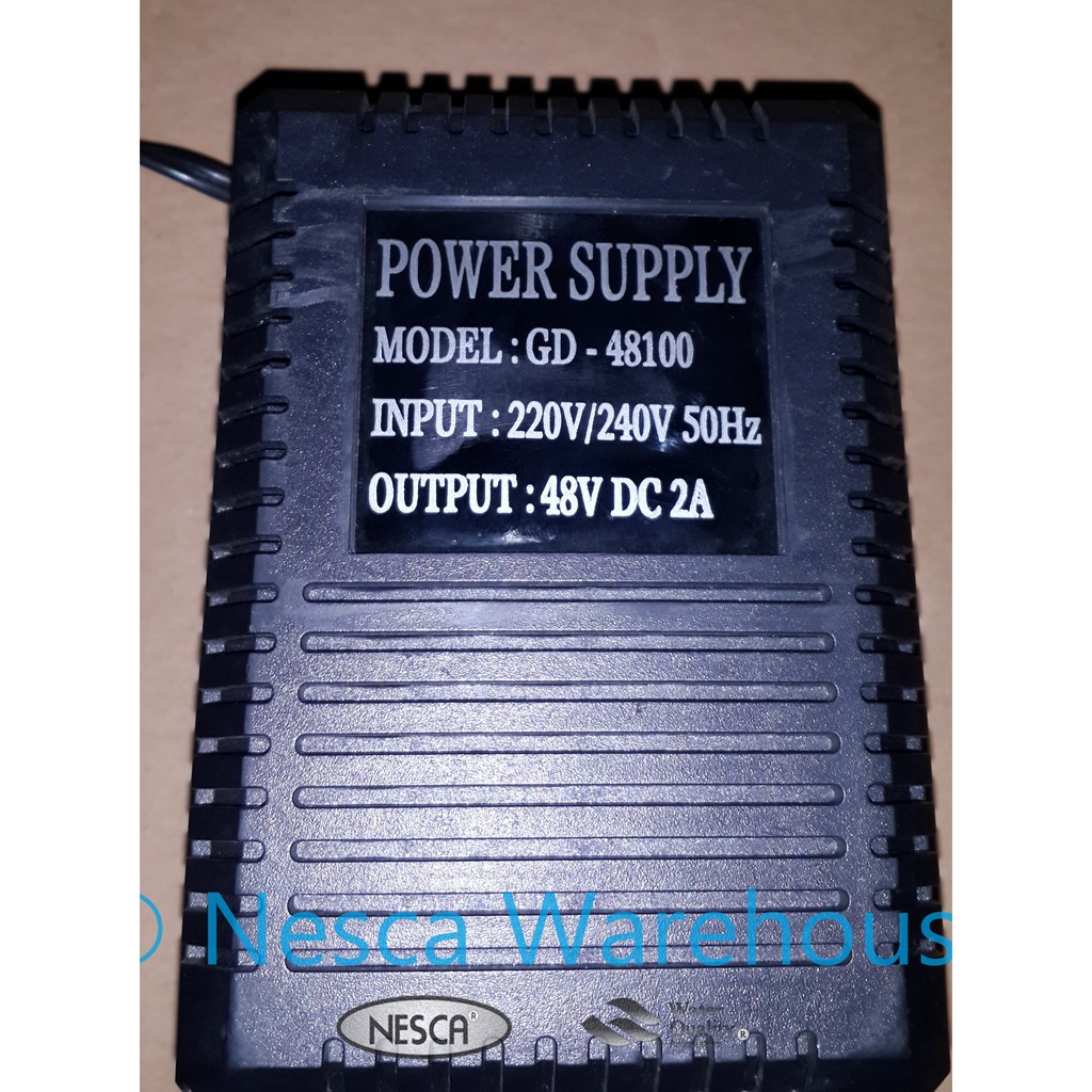 Jual Adaptor 48v 2A Transformer Kemflo Booster Pump Pompa RO | Shopee ...
