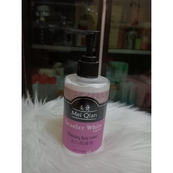 Jual Mei Qian whitebing body Lotion/ Scarlet 250 ml | Shopee Indonesia