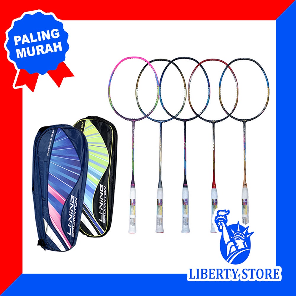 Jual Raket Badminton ORIGINAL LINING WINDSTORM 72 + TAS | Shopee Indonesia