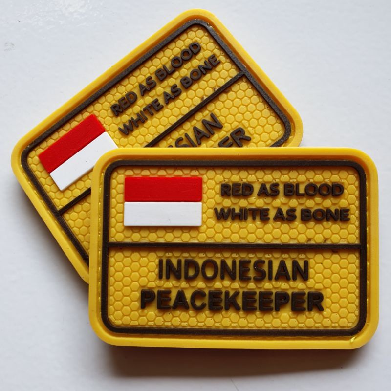 Jual patch rubber logo indonesian peacekeeper libanon unifil - tempelan ...