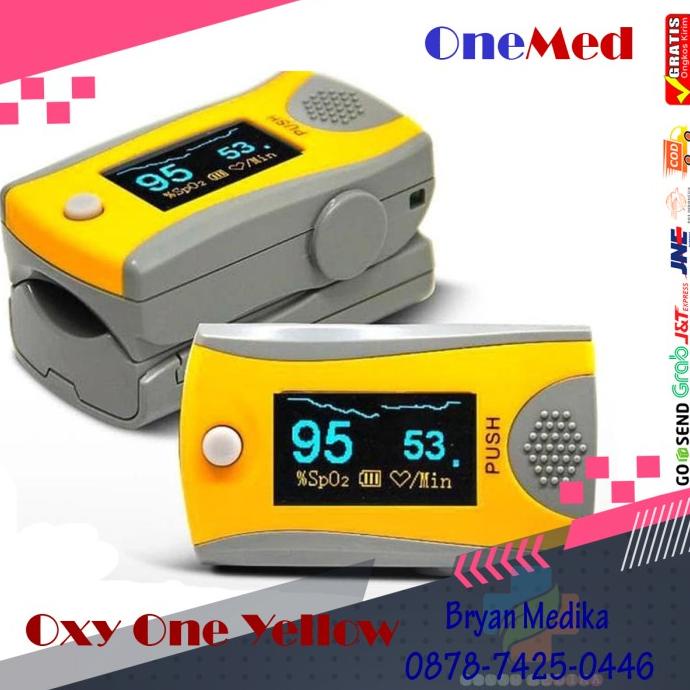 Jual oxy one yellow - fingertip pulse oximeter/ oxy one grativy sensing ...