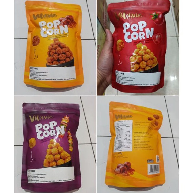 Jual Vilavie Popcorn Bulat Import All Variant 100g / Pop Corn Import ...
