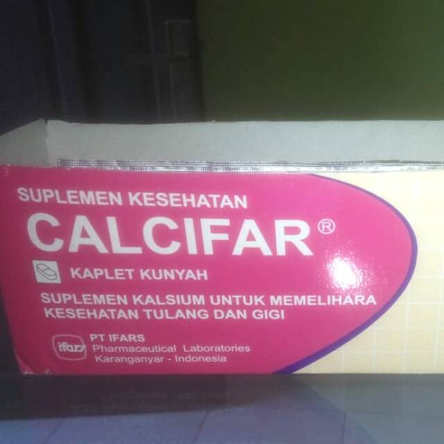 Jual Calcifar vitamin tulang osteoporosis dan gigi per strip | Shopee ...