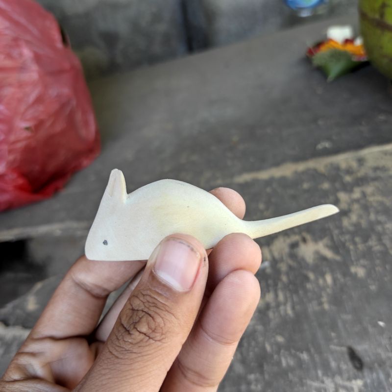 Jual Patung Tikus Kayu 12 Cm/Tikus Kayu/Dekorasi Tikus/Pajangan Tikus ...