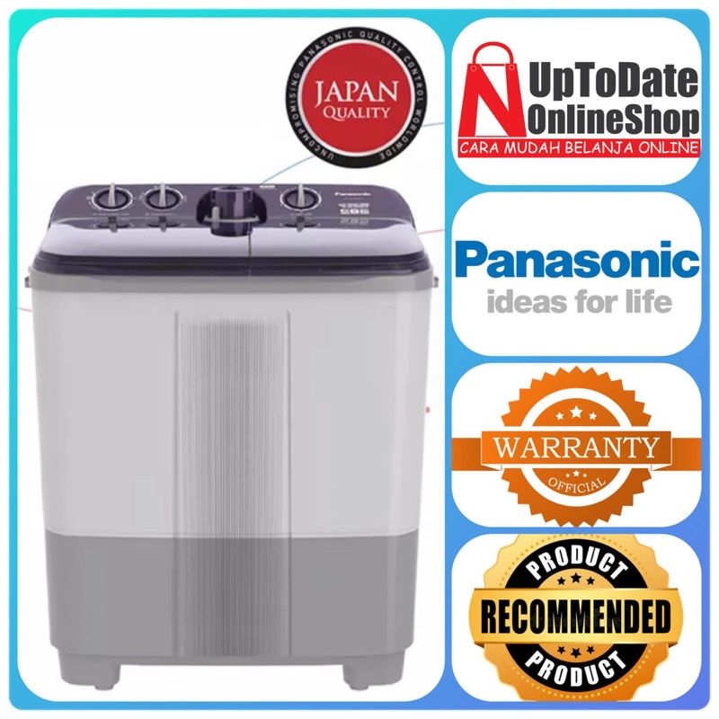 Jual MESIN CUCI 2 TABUNG 12.5KG PANASONIC NA-W125FCV1 DUAL PULSATOR AG ...