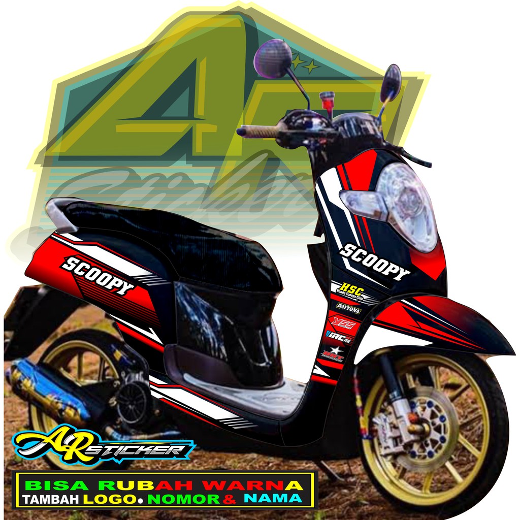 Jual Decal scoopy Decal Scoopy full body Full Blok Decal Scopy Dekal ...
