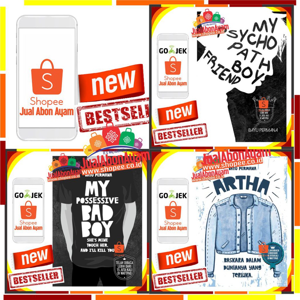 Jual Novel Bayu Permana MY PSYCHOPATH BOYFRIEND MY POSSESSIVE BAD BOY ...