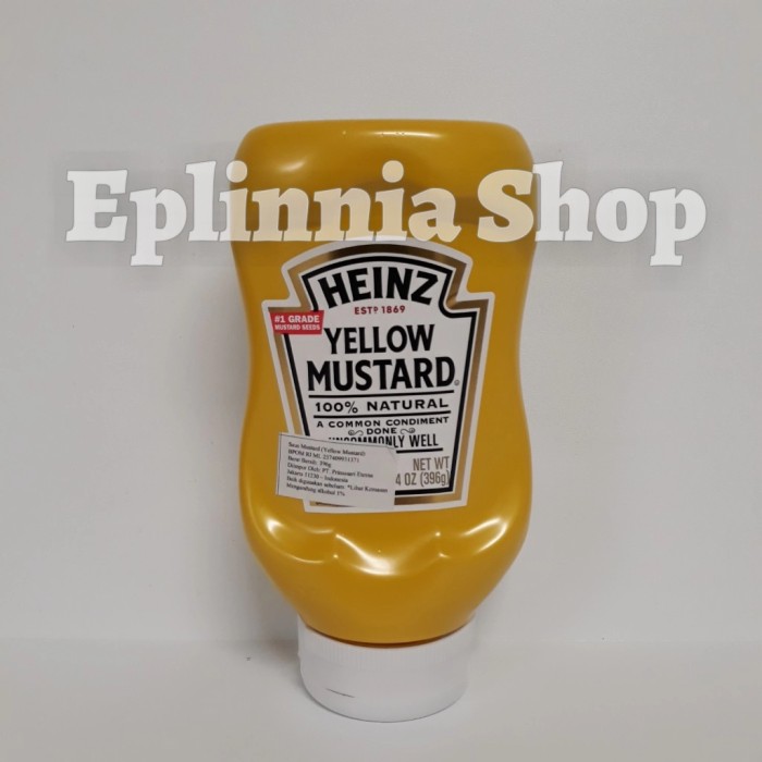 Jual Heinz Yellow Mustard 100% Natural 396 gr - Saus Mustard | Shopee ...