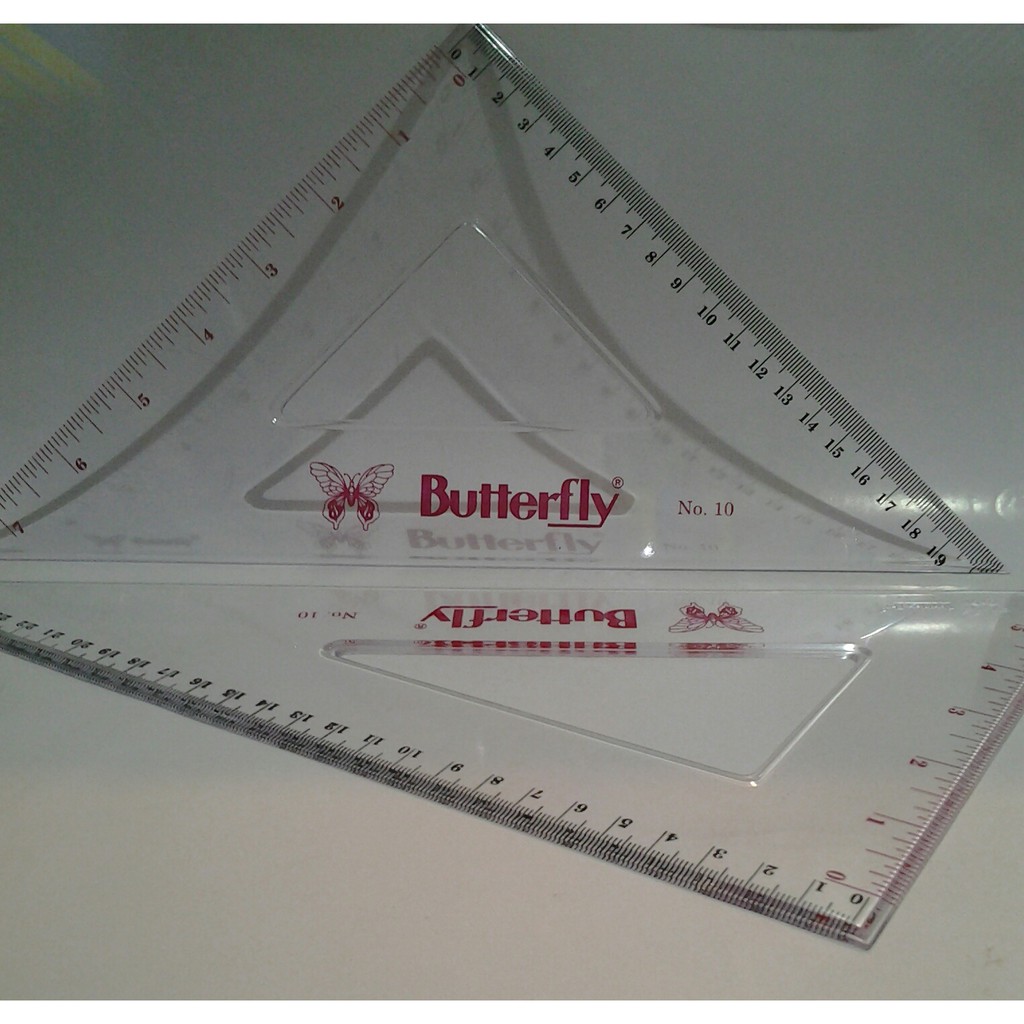 Jual Penggaris segitiga no.10 butterfly | Shopee Indonesia