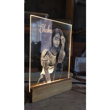 Jual Akrilik LED ukir 3mm Custom Akrilik Kado Wisuda Ulang Tahun ...