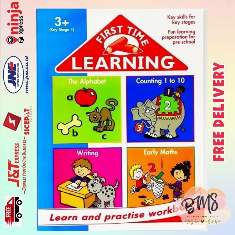Jual First Time Learning Bumper 3+ The Alphabet, Counting 1 to 10 ...