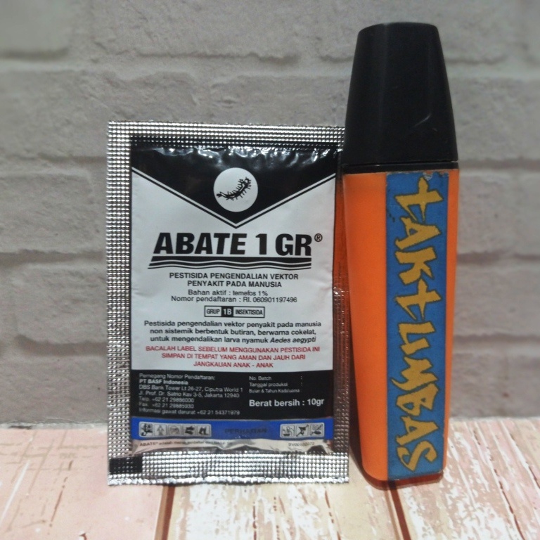 Jual Abate 1 GR 1GR 10 gram Larvasida Basmi Jentik Nyamuk DBD Malaria ...