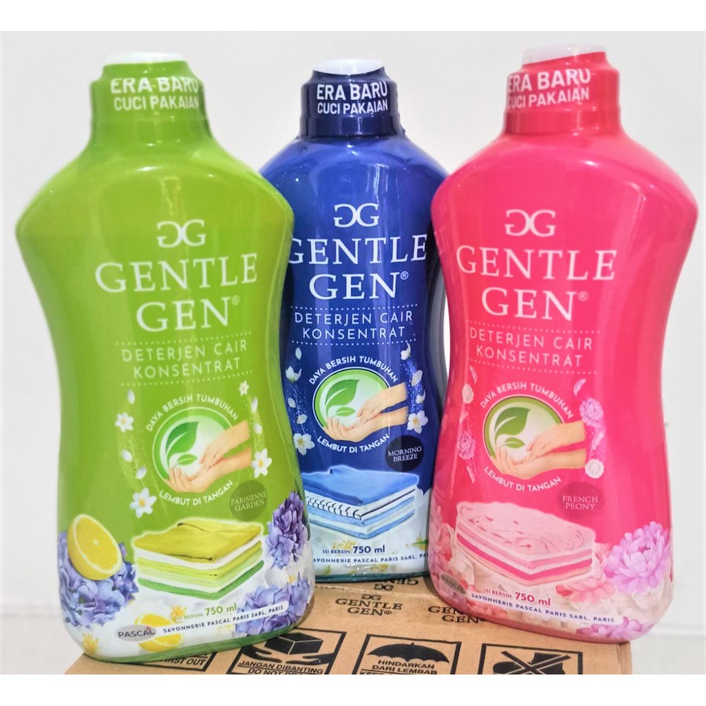 Jual Gentle Gen 750 ML Detergen pakaian detergen cair konsentrat ...