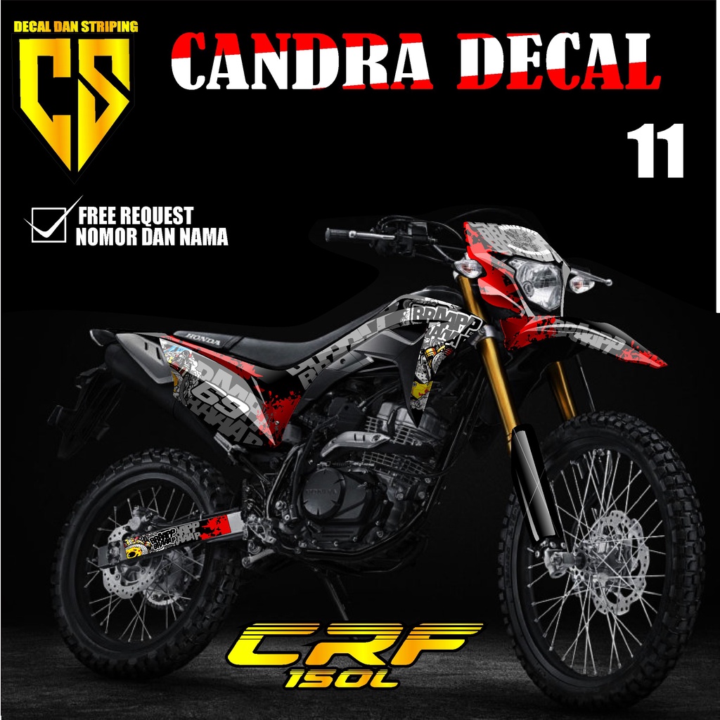 Jual Decal Sticker Motor Cross CRF 150L Fullbody - Dekal Stiker CRF 150 ...