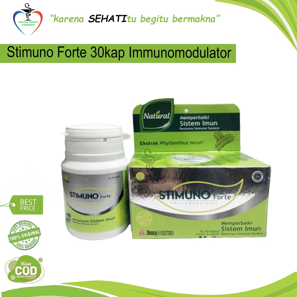 Jual Stimuno Forte Kapsul Herbal Kesehatan Daya Tahan Tubuh | Shopee ...