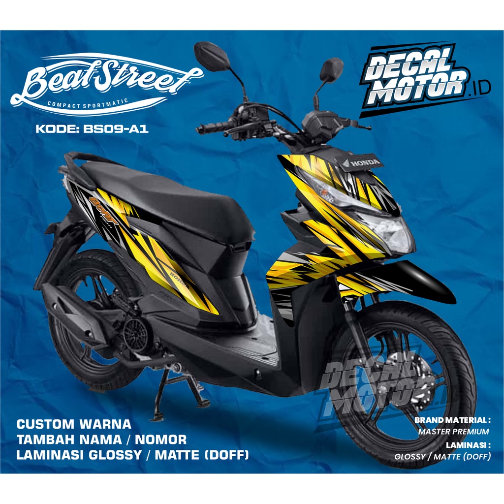 Jual Decal Beat Street Old Full Body -Stiker Honda Beat Street 2016 ...