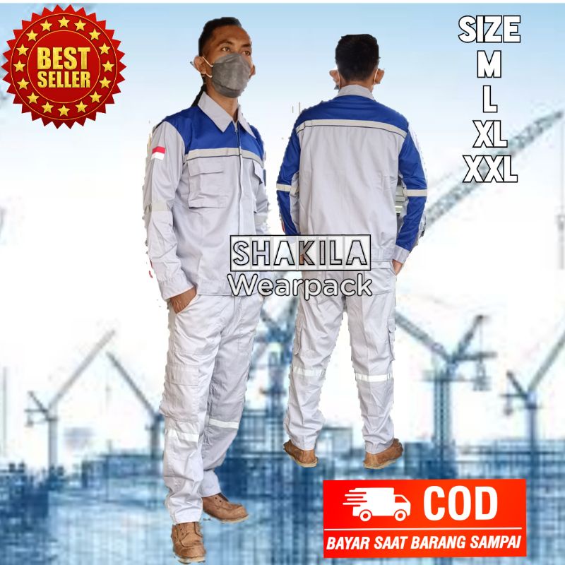 Jual Wearpack setelan safety/wearpack atasan/kemeja safety | Shopee ...