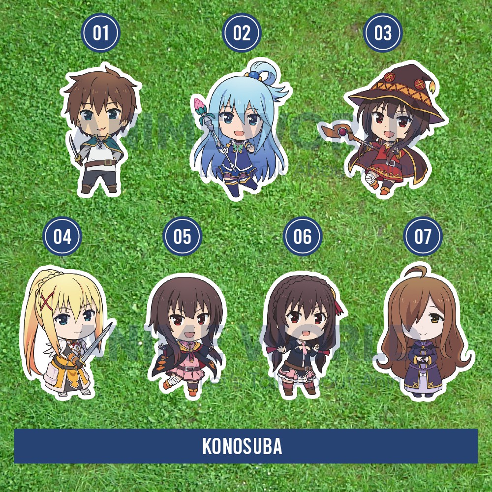 Jual Stiker Anime Konosuba Lengkap - Stiker Konosuba God's Blessing on ...