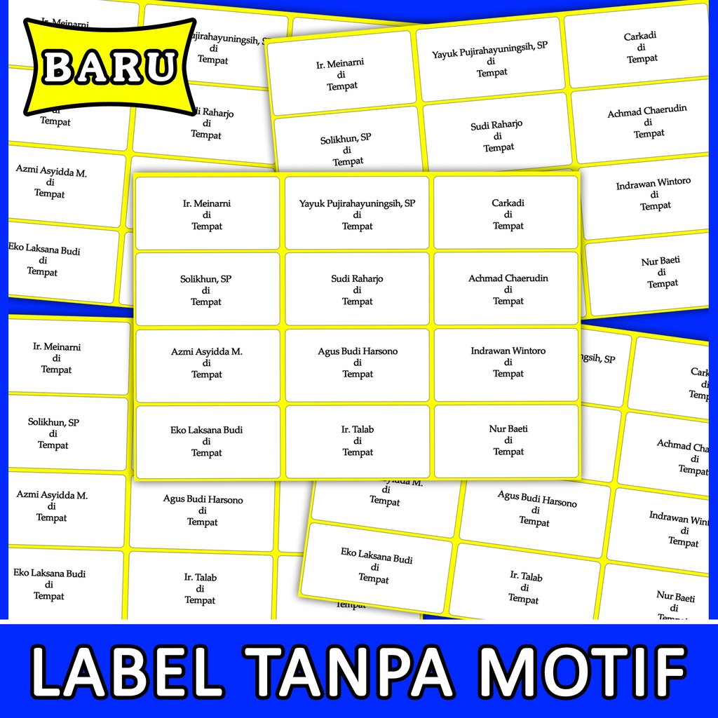 Jual CETAK / PRINT LABEL UNDANGAN | Shopee Indonesia