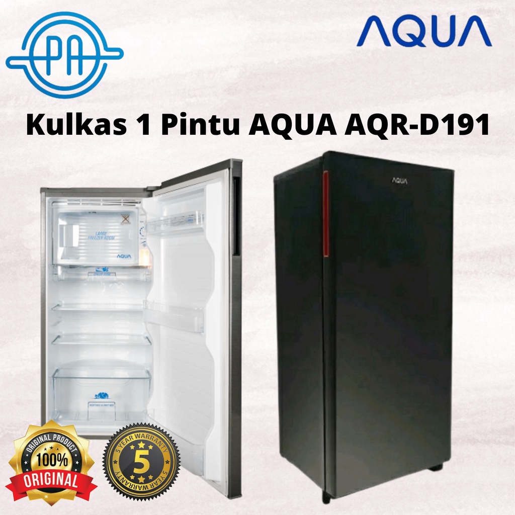 Jual KULKAS 1 PINTU AQUA JAPAN AQRD191 DS AQRD 191 DS GARANSI 7 TAHUN | Shopee Indonesia