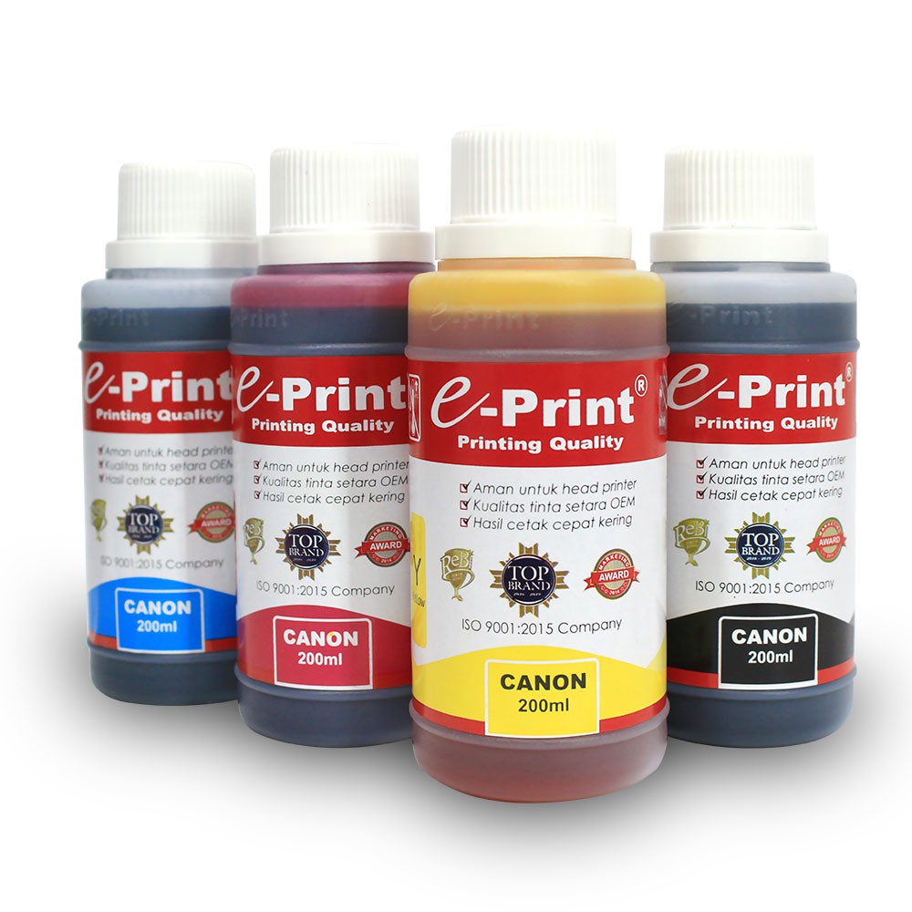 Jual Tinta Printer Canon 200ml Universal Black & Color Compatible e ...