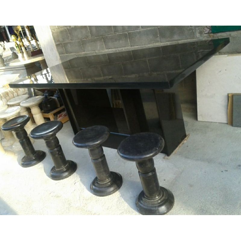 Jual Meja Batu Granit Alam Hitam BESAR | Shopee Indonesia