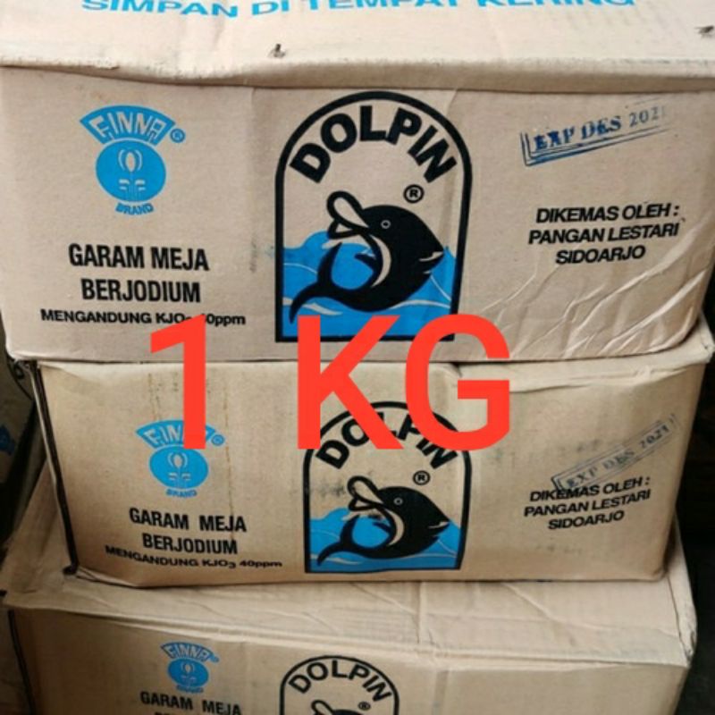 Jual garam dolpin 1kg dolphin per dus isi 12pcs | Shopee Indonesia