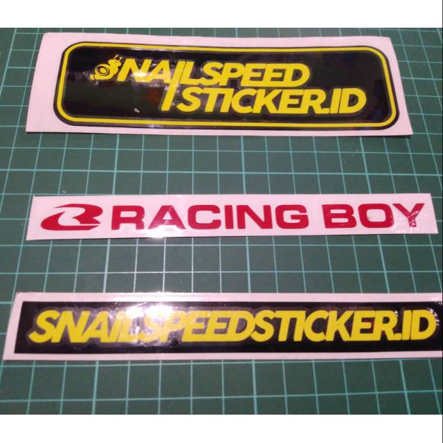 Jual Sticker helmet visor universal logo rcb RACING BOY 15cm | Shopee ...