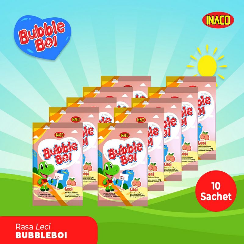 Jual INACO BUBBLE BOI ISI 10 SACHET / INACO RENCENG 1000an | Shopee Indonesia